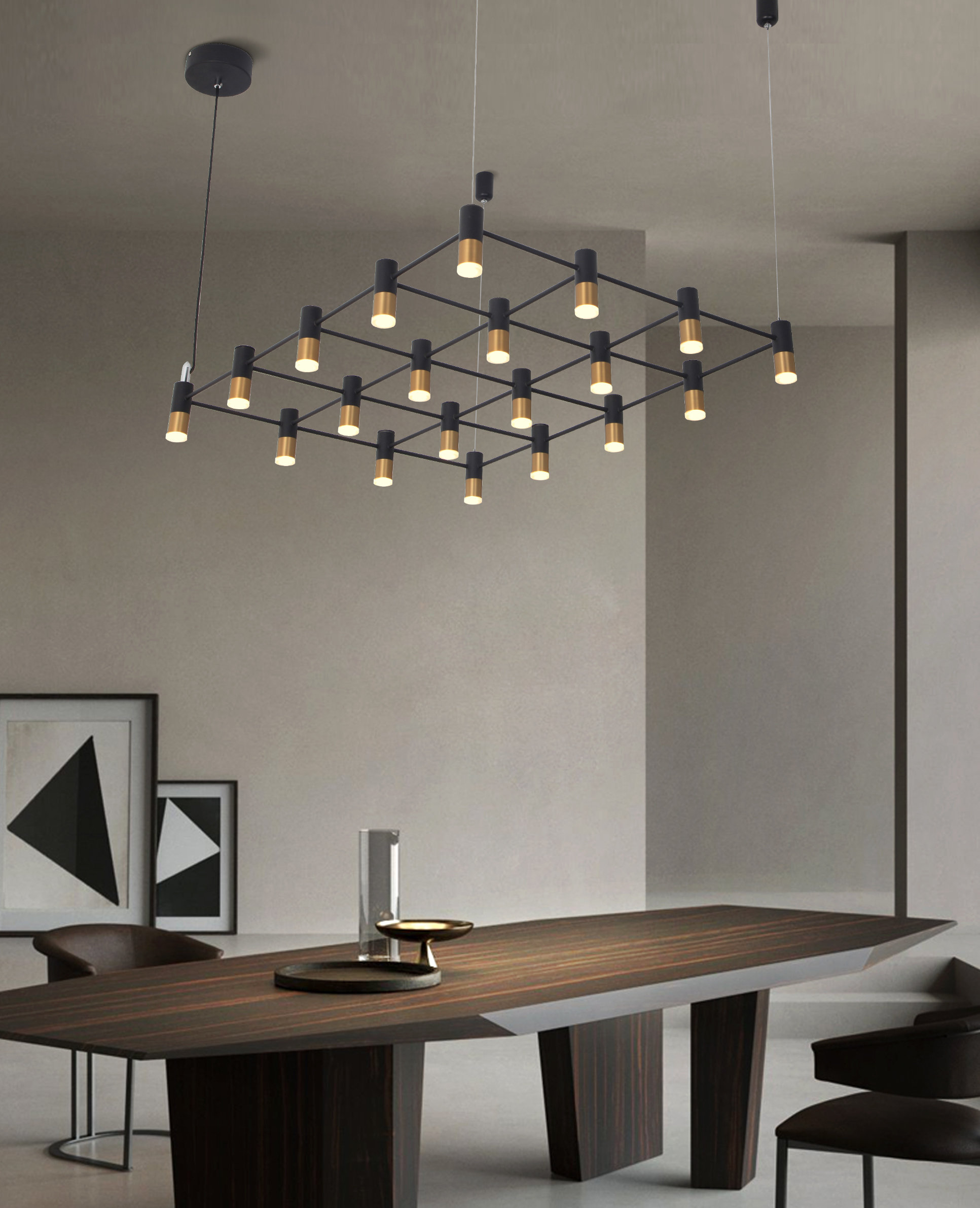 masivel 25 Light Modular Led Chandelier For Living Room Modern Design ...