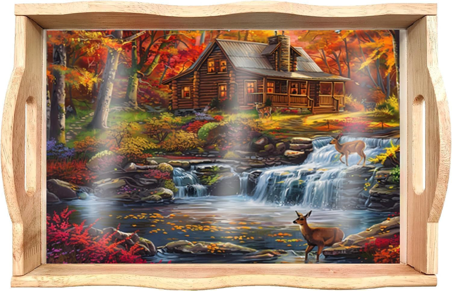 Lark Manor Wooden Craft Tray Kit Hand Assembled Wooden Serving Trays ...