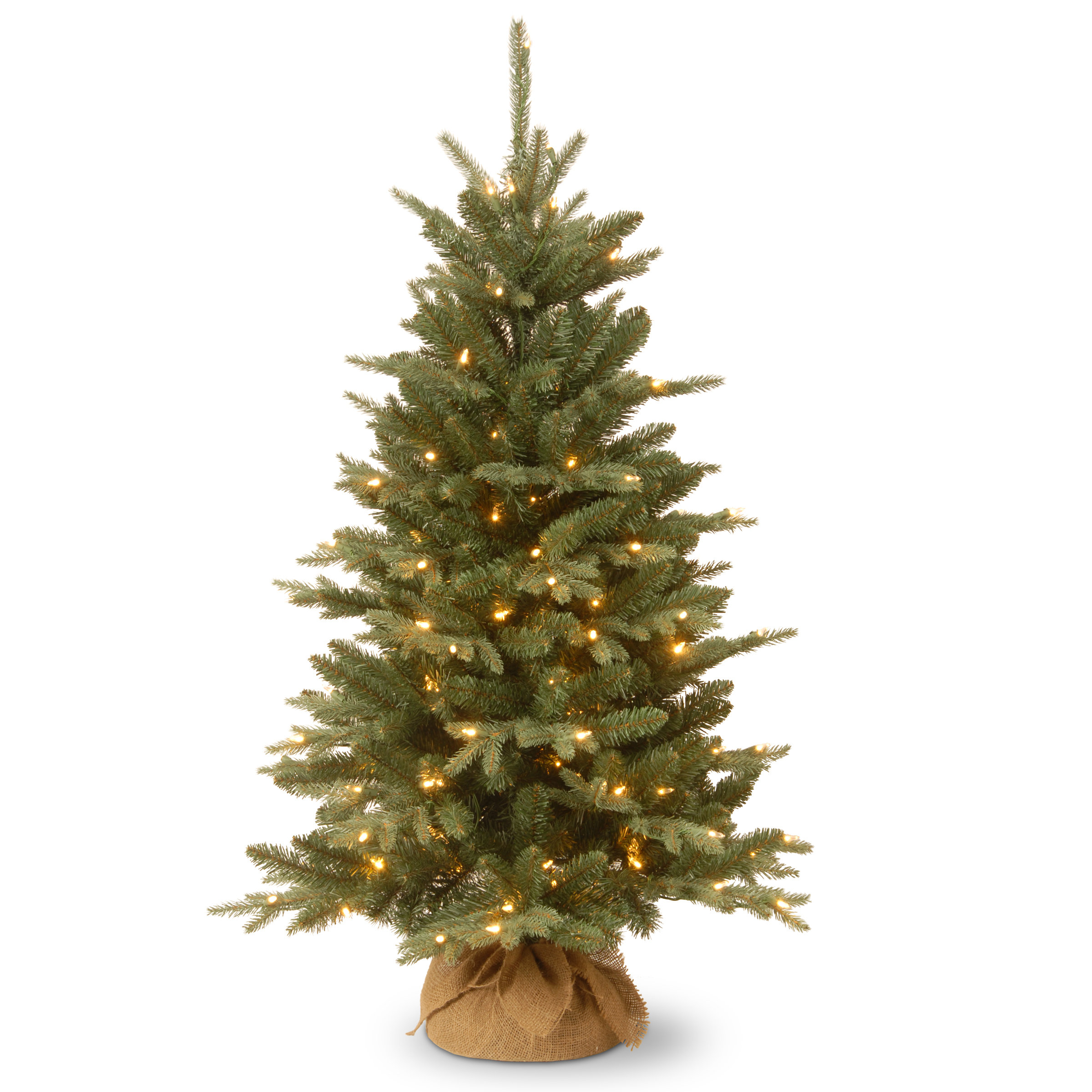 The Holiday Aisle® 4ft. Everyday Collection Burlap Tree with Clear ...