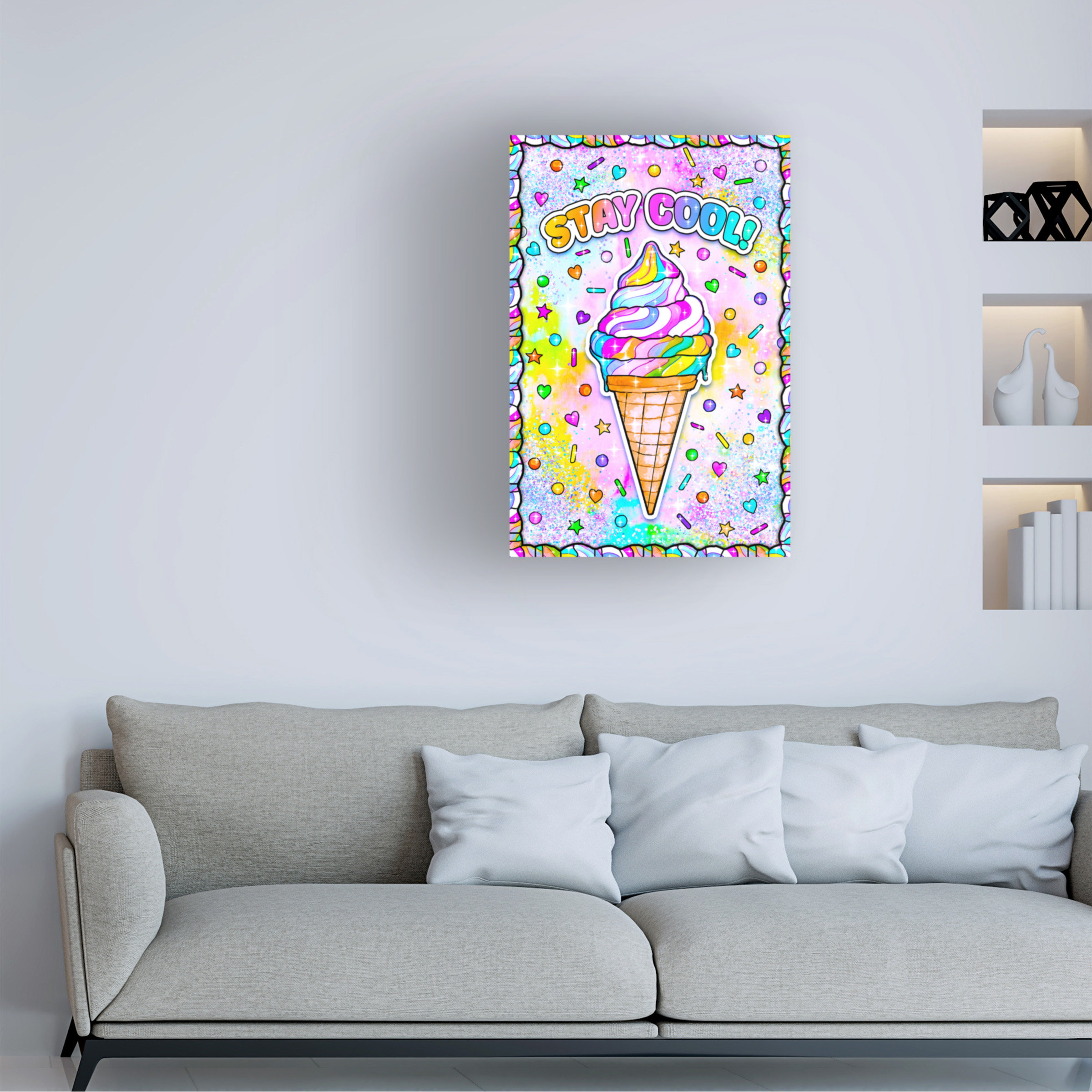 Ebern Designs Bolog Jess Stempel Stay Cool Canvas Art | Wayfair