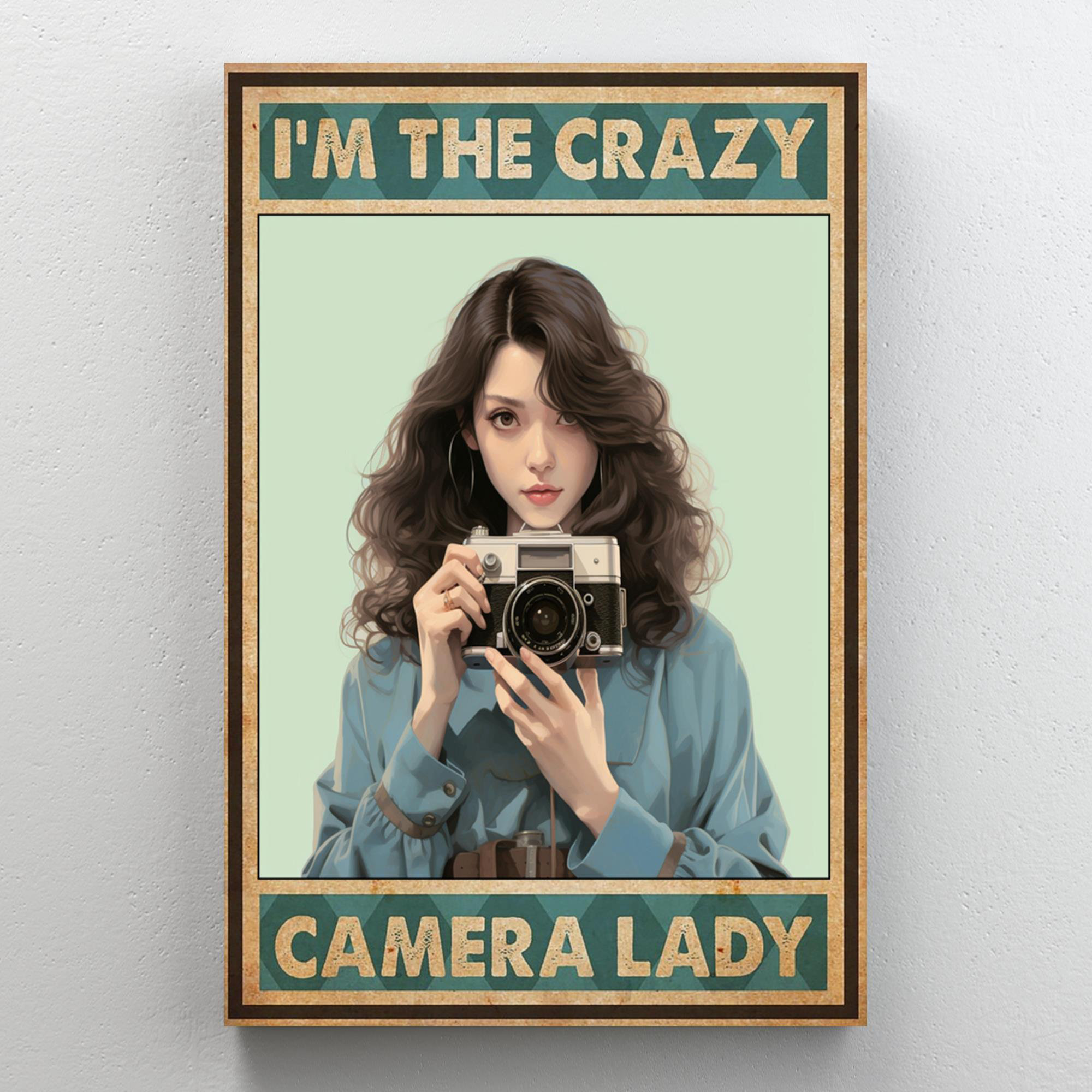 Trinx Im The Crazy Camera Lady - 1 Piece Rectangle Graph Im The Crazy ...