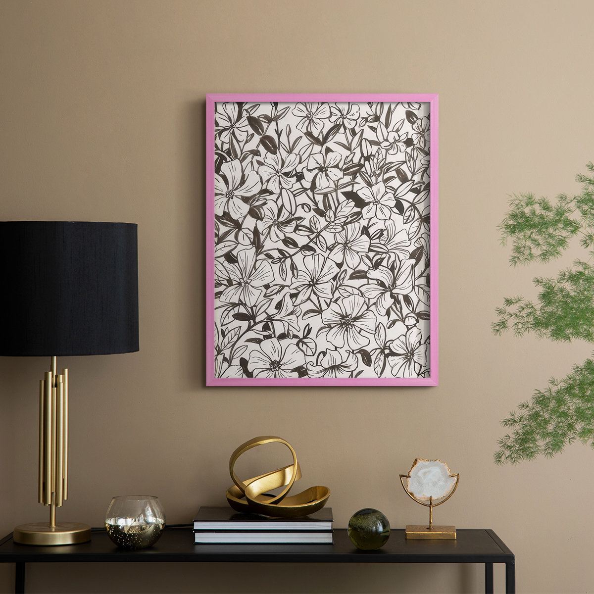 Latitude Run® Periwinkle Daze II Framed Print - Solid Wood | Wayfair