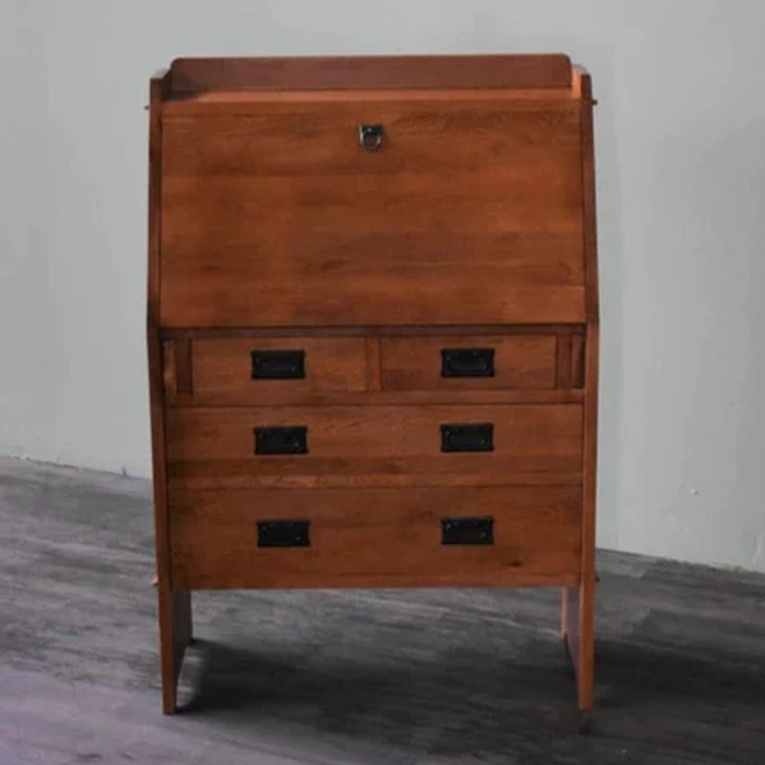 Wildon Home® Middendorf Solid Wood Secretary Desk with Hutch & Reviews ...