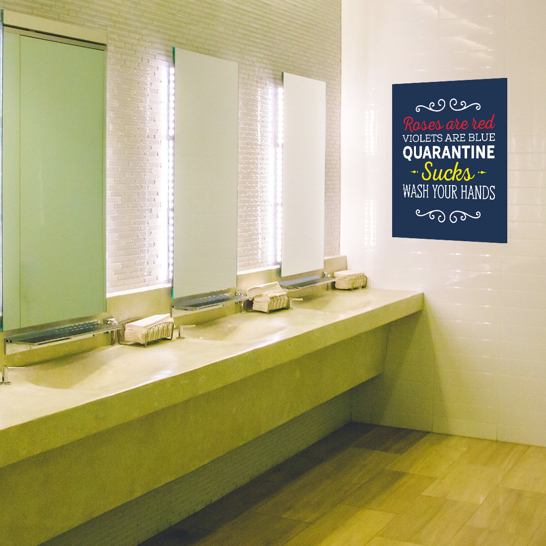 Koyal Wholesale Roses Are Red...Wash Your Hands Wall Decal | Wayfair