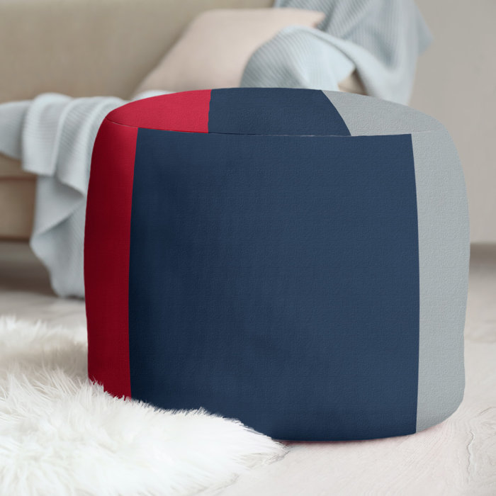 East Urban Home Tennessee Football Upholstered Ottoman | Wayfair