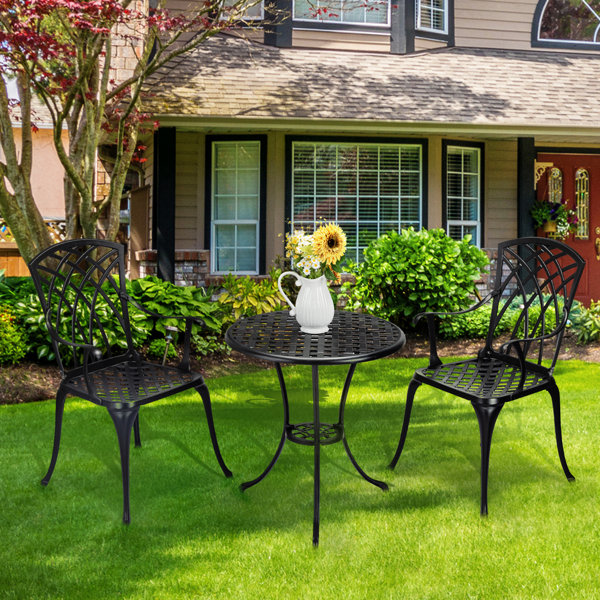 Alcott Hill® Balvir 2 - Person Round Outdoor Dining Set | Wayfair