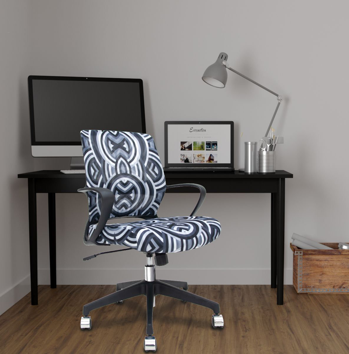 Elizabeth Sutton Collection Gramercy Echo Print Task Chair | Wayfair