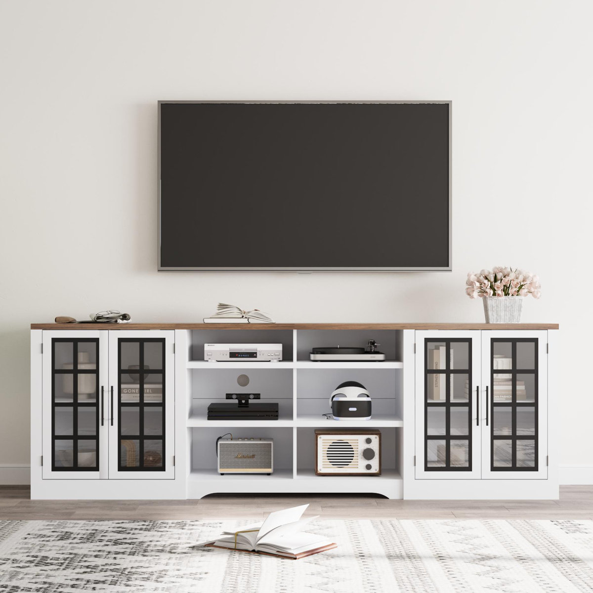 Lark Manor™ 94.5 Inch TV Stand For Tvs Up To 100", Entertainment Center ...