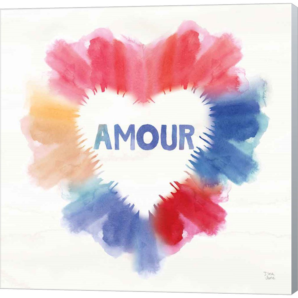 Trinx Rainbow Love II Amour by Dina June - Wrapped Canvas Textual Art ...