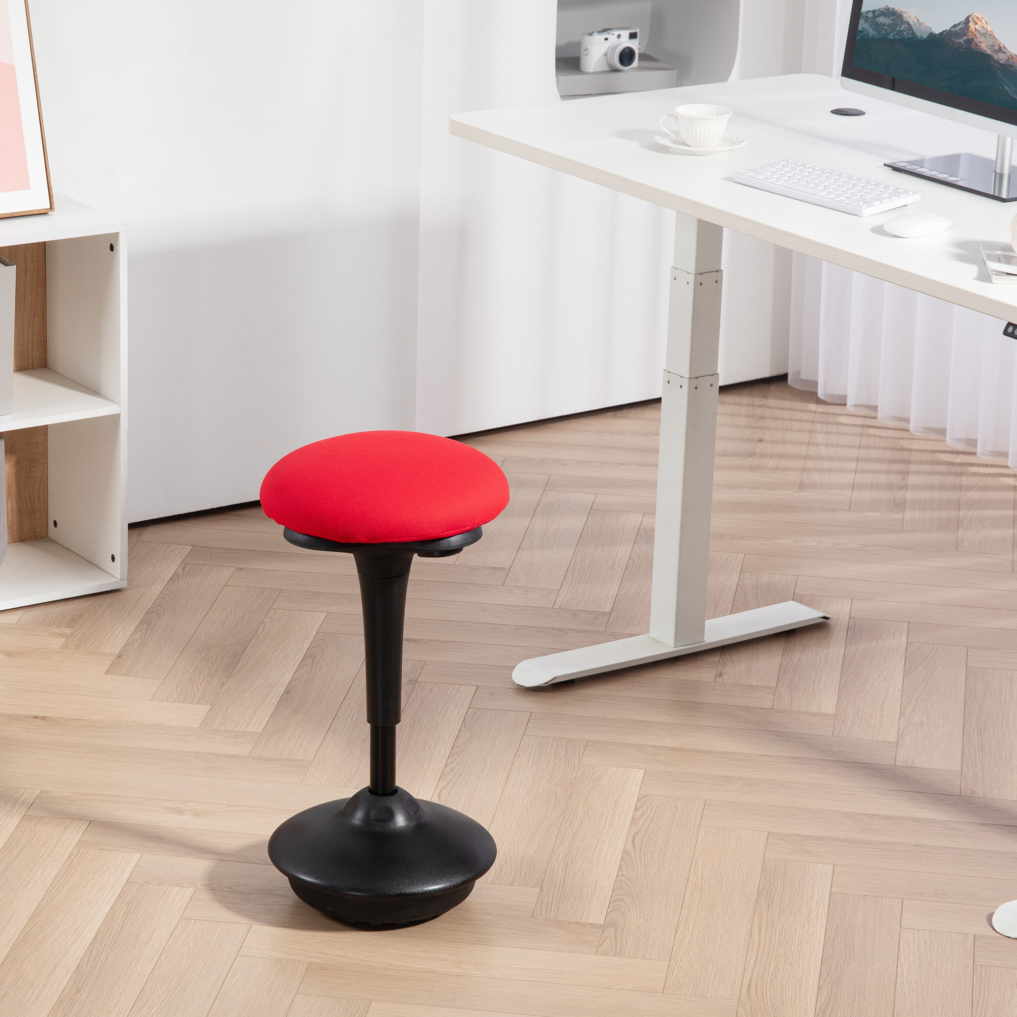 George Oliver Backless Wobble Stool Chair, Standing Desk Chair ...