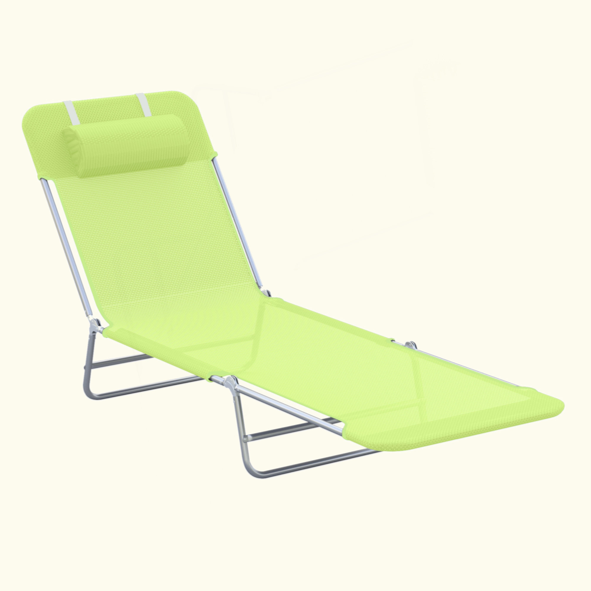 Arlmont & Co. Folding Chaise Lounge Pool Chairs, Outdoor Sun Tanning ...
