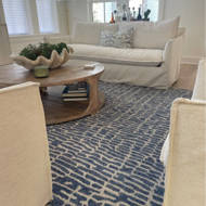 Exquisite Rugs Ink Blot Hand Tufted Wool Abstract Area Rug in Ivory ...