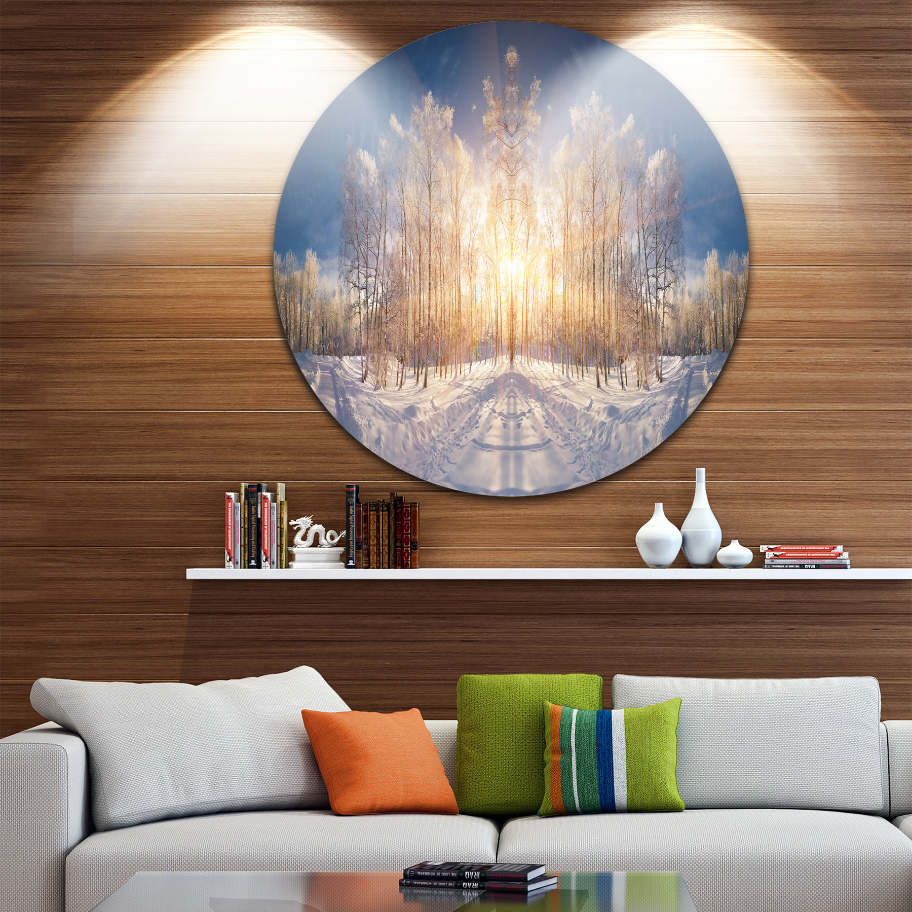 Design Art 'Horizontally Flipped Winter Land' Photographic Print on ...