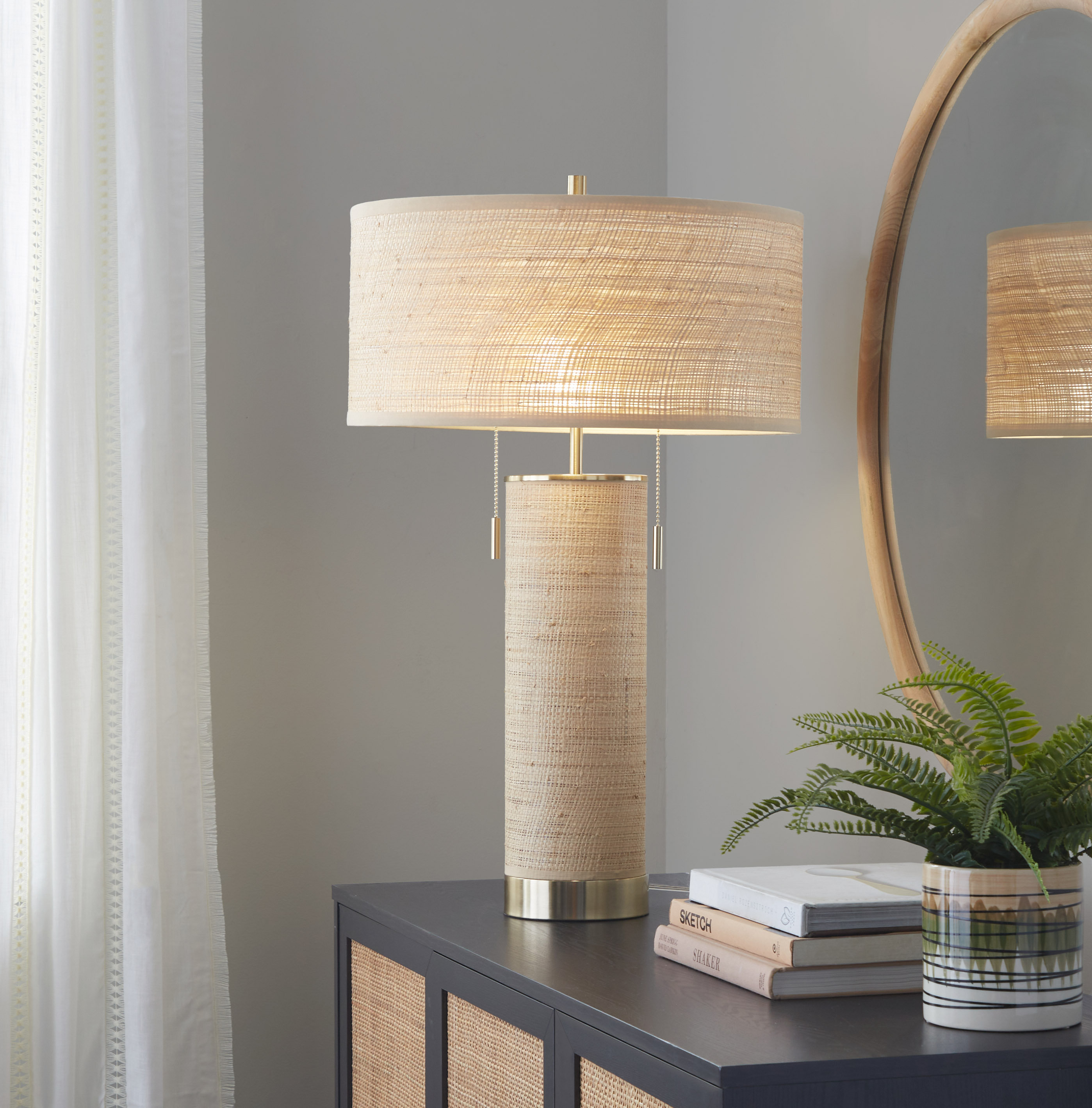 Red Barrel Studio Montcroix Rattan Table Lamp & Reviews - Wayfair Canada
