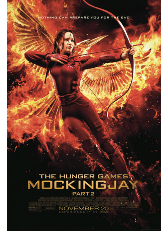 Posterazzi Rolled Poster Hunger Games: Mockingjay - Bow On Paper Print ...