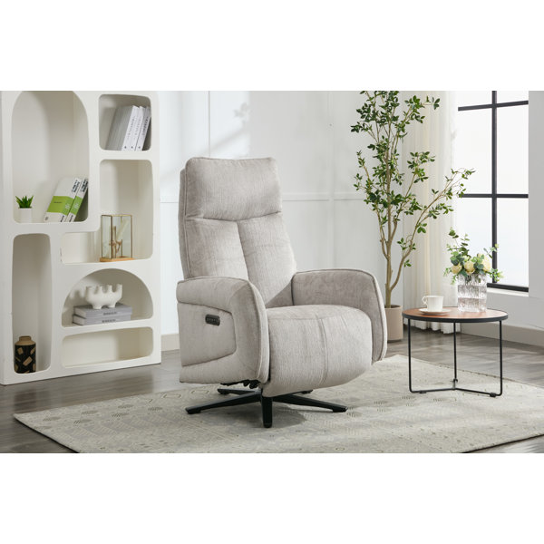 Brayden Studio Cassidi Upholstered Swivel Electric Recliner | Wayfair.ie