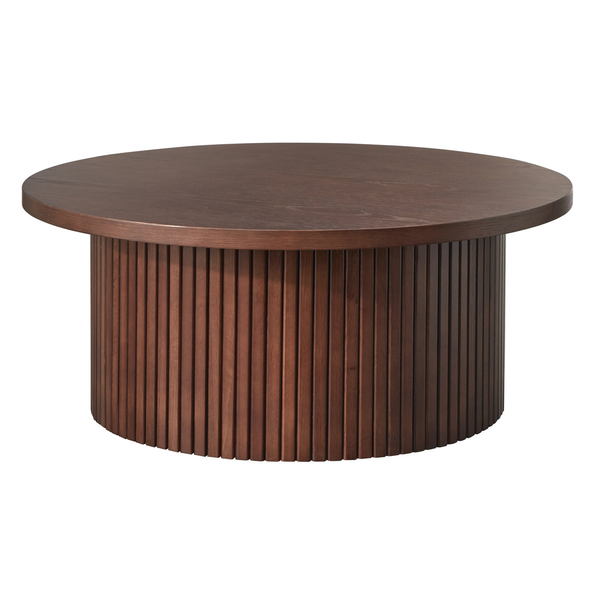 George Oliver Nechama Fluted Low Profile Coffee Table & Reviews | Wayfair