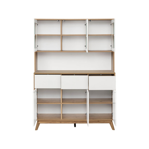 Fjørde & Co Mckinnon Kitchen Pantry 165 cm Sideboard Highboard push-to ...