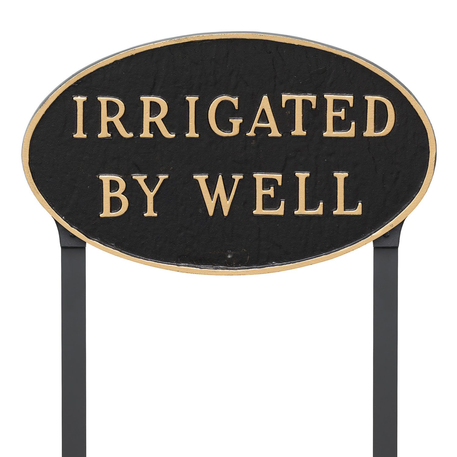 Montague Metal Products Inc. Irrigated by Well Statement Garden Sign ...