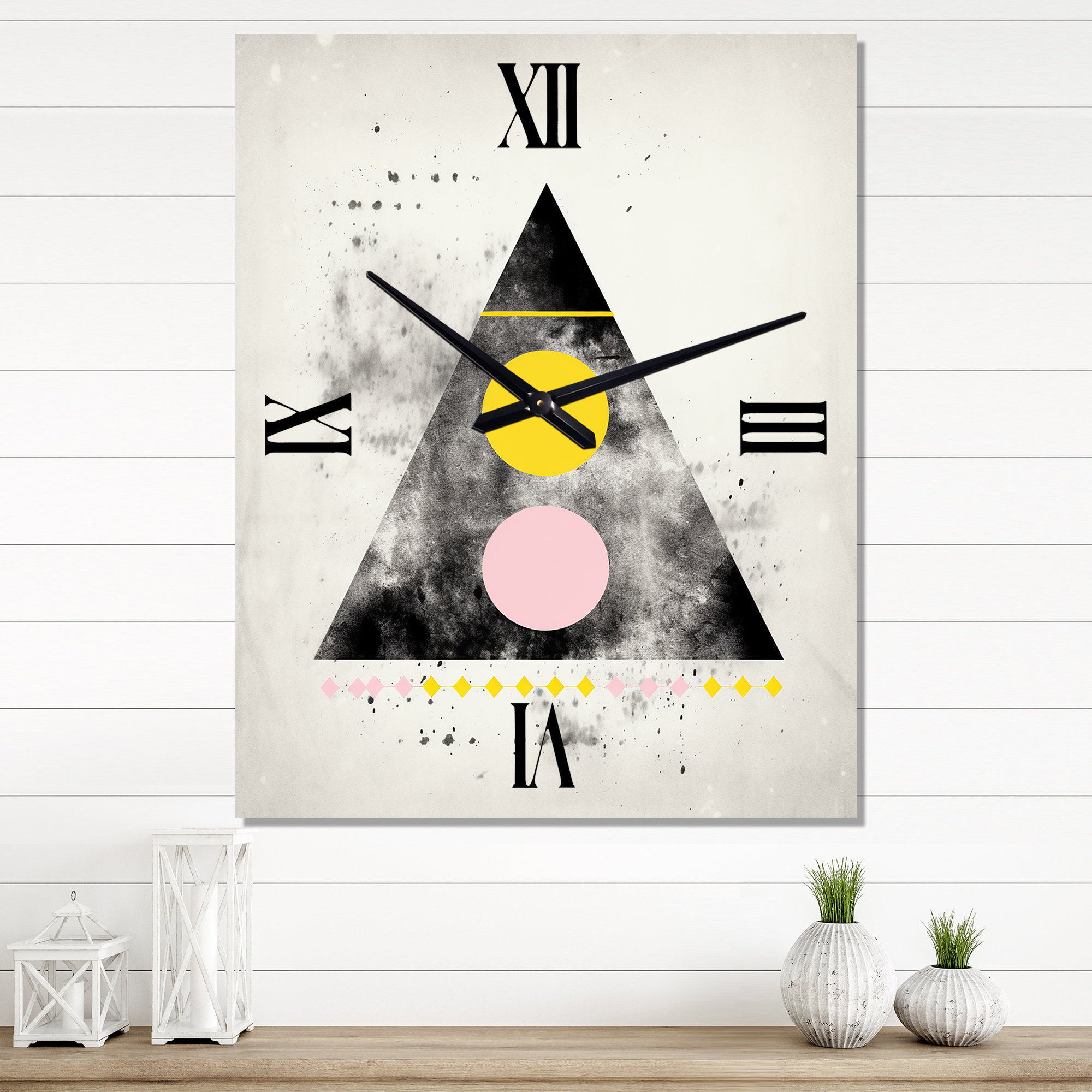Design Art Transcendence Retro Triangular Minimal I - Modern Geometric ...