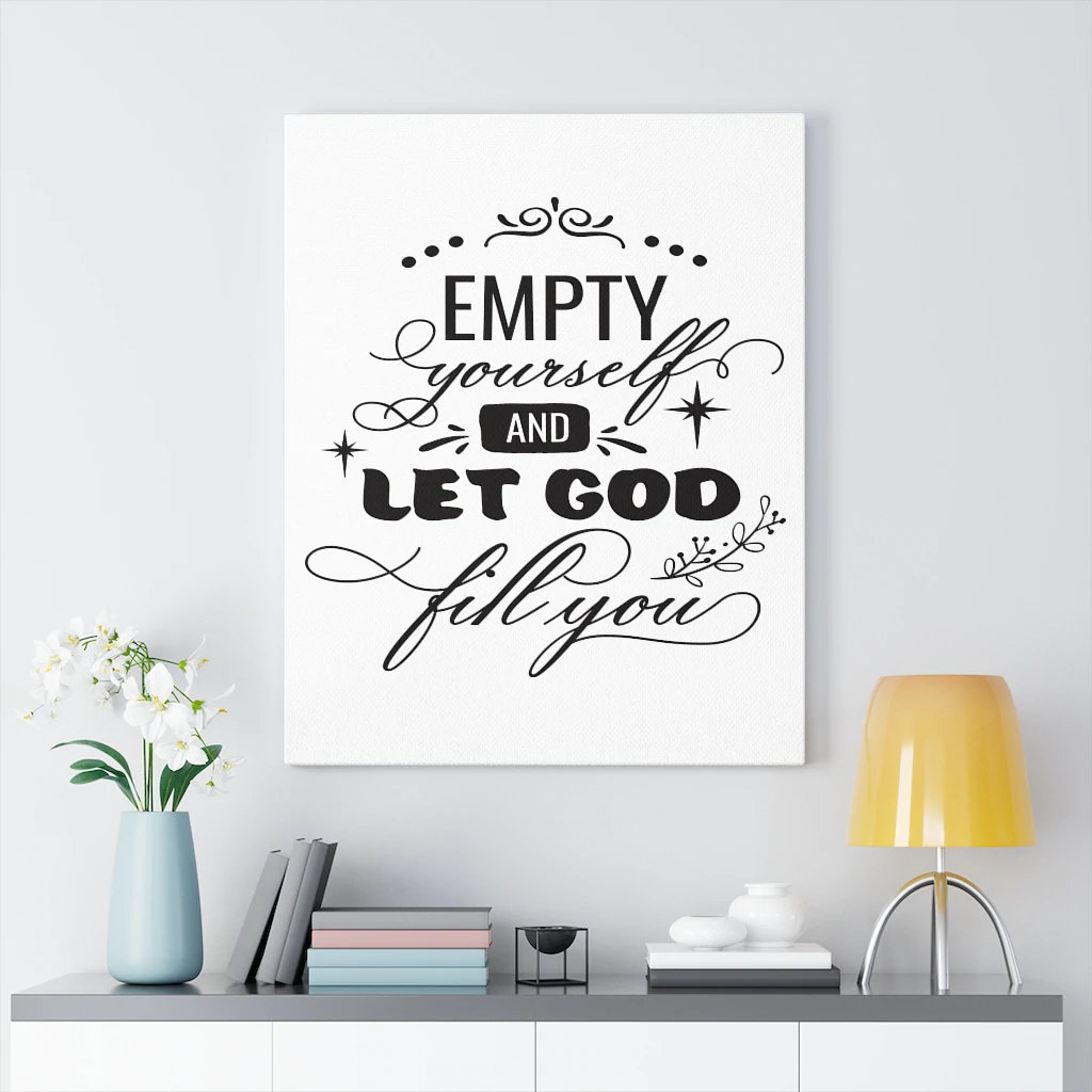 Trinx Let God Fill You Christian Wall Art Print Ready to Hang - Wayfair ...