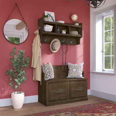 Laurel Foundry Modern Farmhouse Kierra Hall Tree with Shoe Storage ...