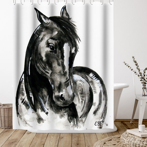 Bless international 71" x 74" Shower Curtain, Play of Light by Eve ...