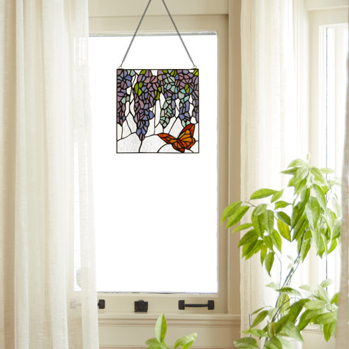 Square Shaped Stained Glass Panels You'll Love | Wayfair