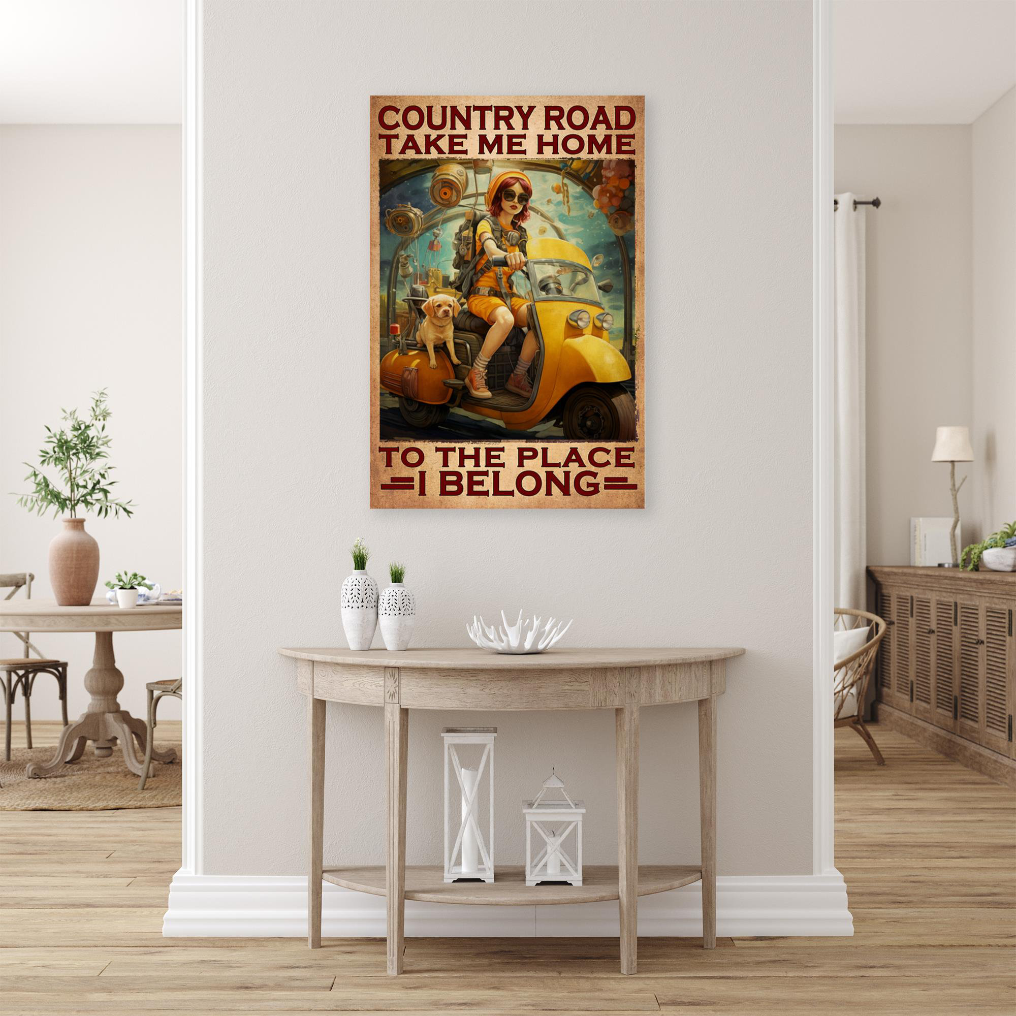 Trinx Country Road Take Me Home - 1 Piece Rectangle Graphic Art Print ...