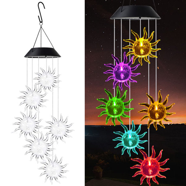 SolarEra 25'' Solar Powered Wind Chimes Color Changing Christmas ...