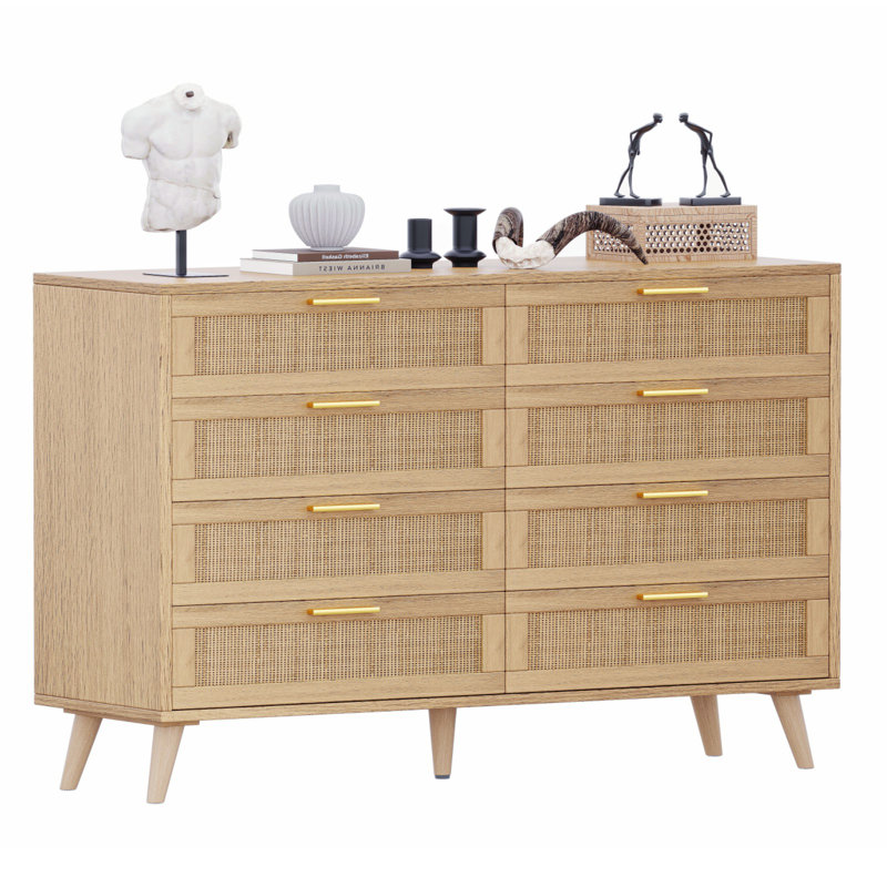 Bay Isle Home™ Abrienne 8 - Drawer Dresser, Bedroom Chest of Dressers ...