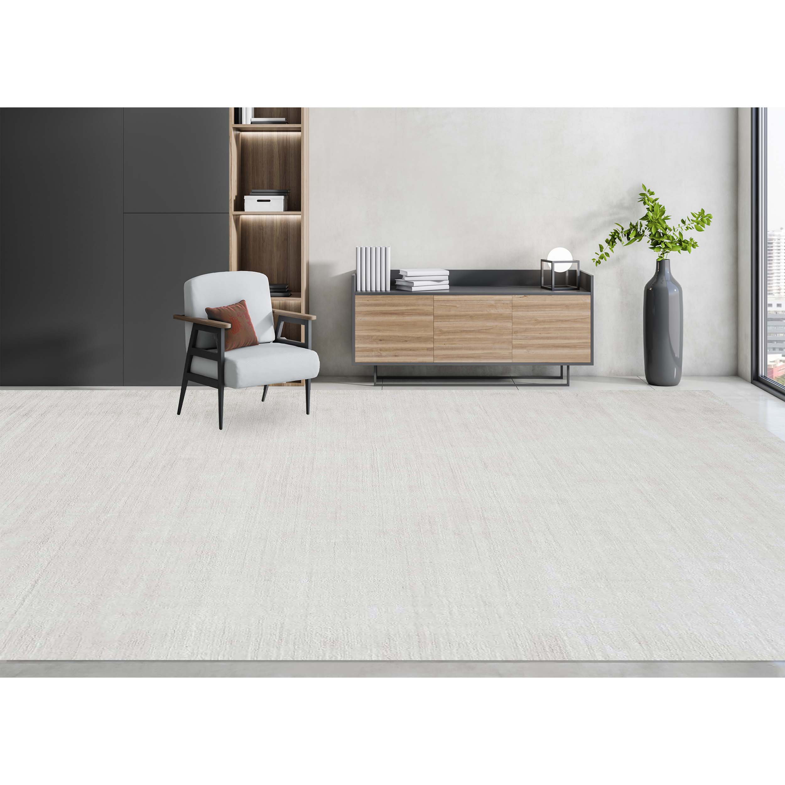 Bokara Rug Co., Inc. Rectangle Hand-Knotted Nylon Area Rug in Ivory ...