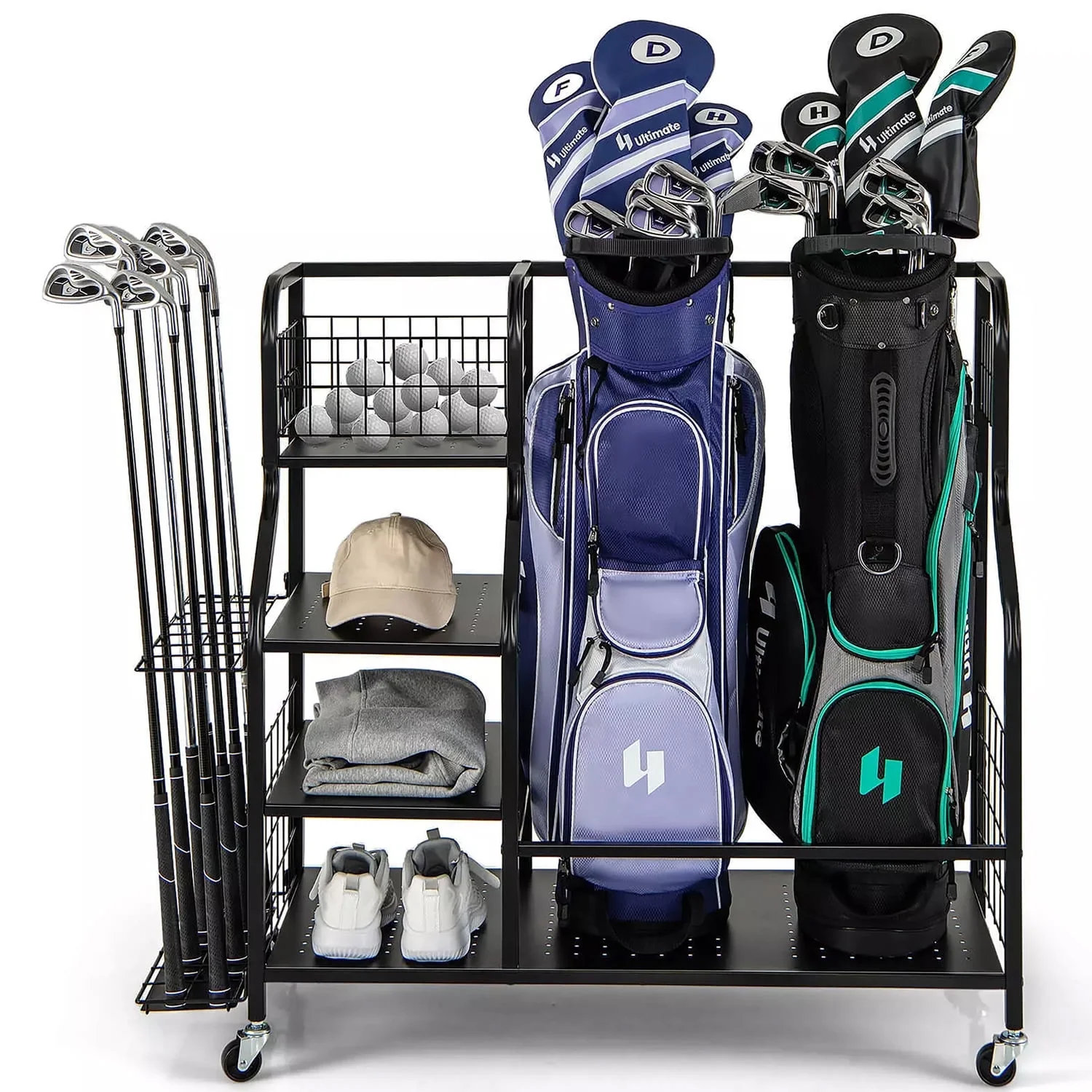 WFX Utility™ Golf Storage Garage Organizer, Golf Equipment Storage Rack ...