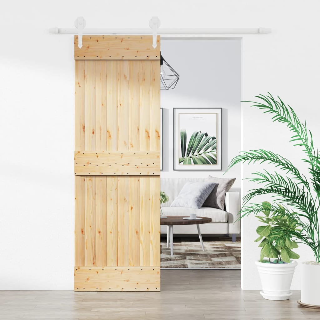 Natur Pur Verline Sliding Door With Hardware Set 90X210 Cm Solid Wood ...