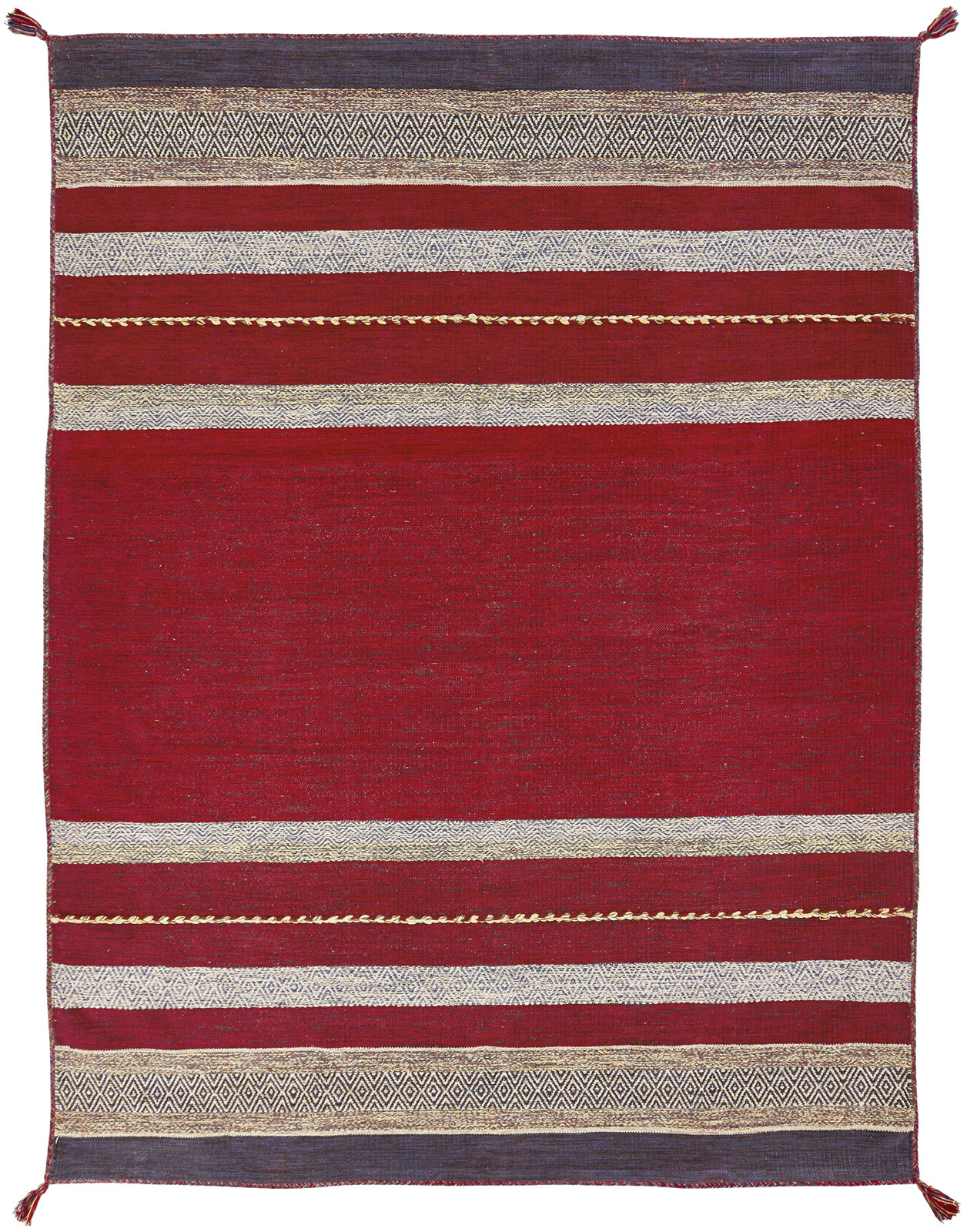 Madison Couture Rugs Hand Knotted Cotton Red Area Rug & Reviews | Perigold