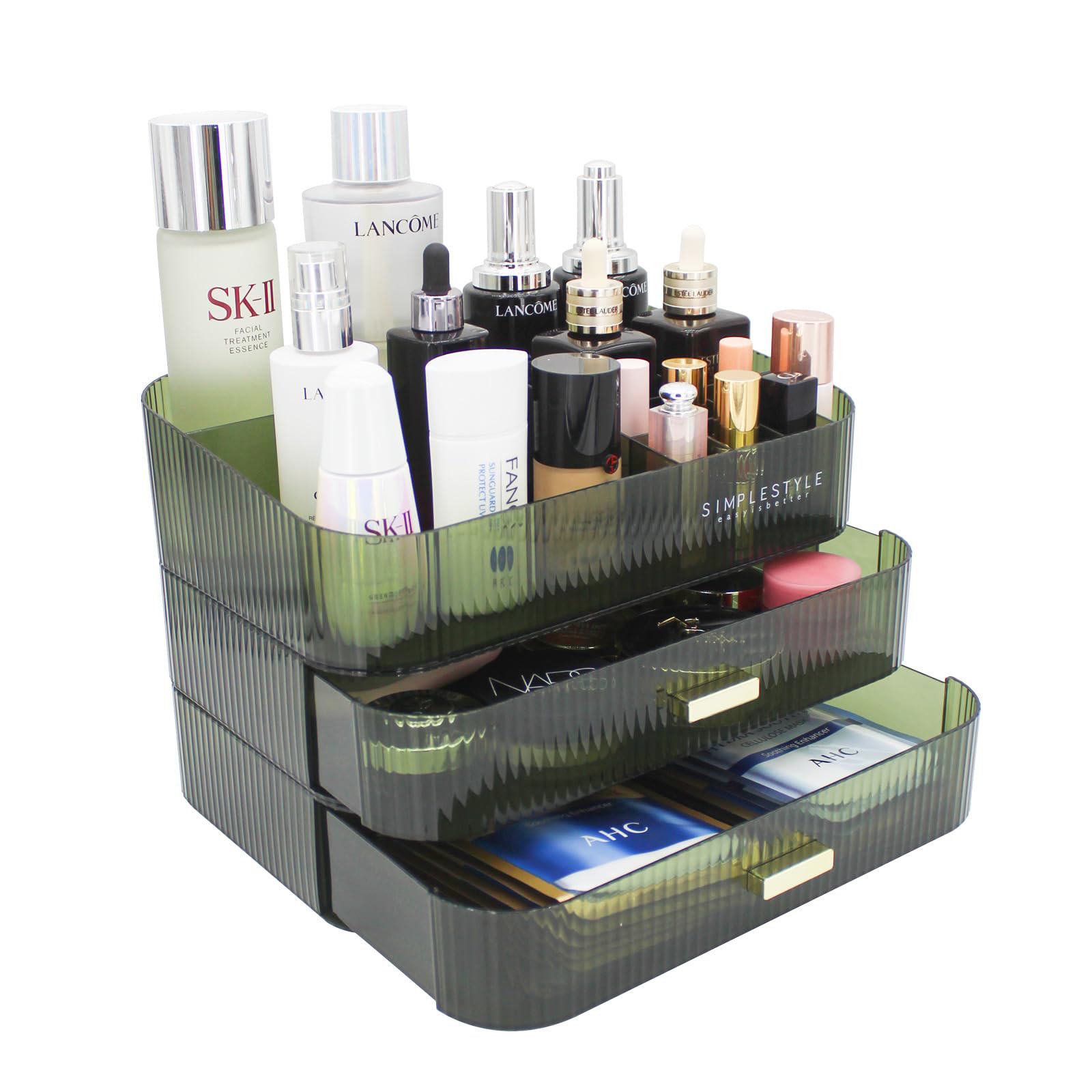 Hokku Designs Makeup Organizer With 2 Drawers, Cosmetics Organizer For ...