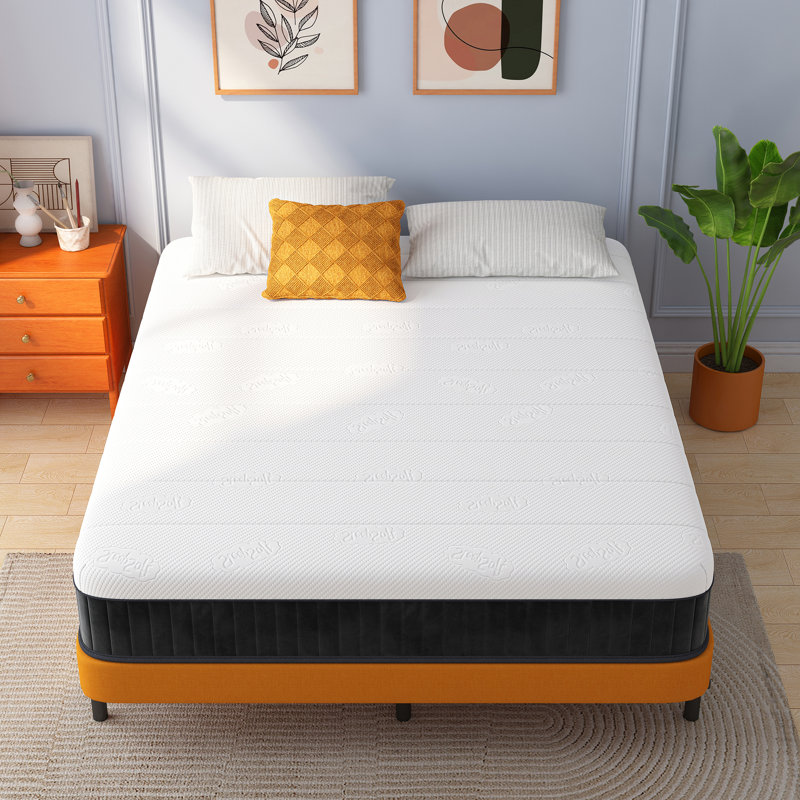 Alwyn Home Innerspring Mattress Medium Hybrid Mattress in a box With ...