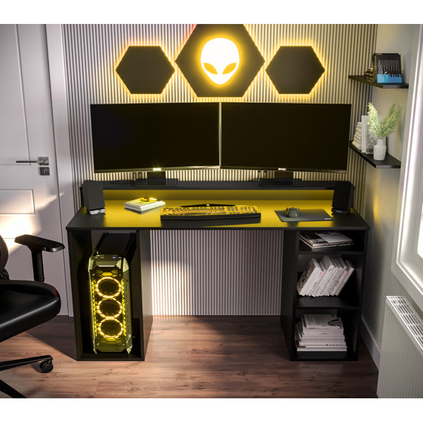 Ivy Bronx Bettey 138Cm W Rectangular Computer Desk | Wayfair.co.uk