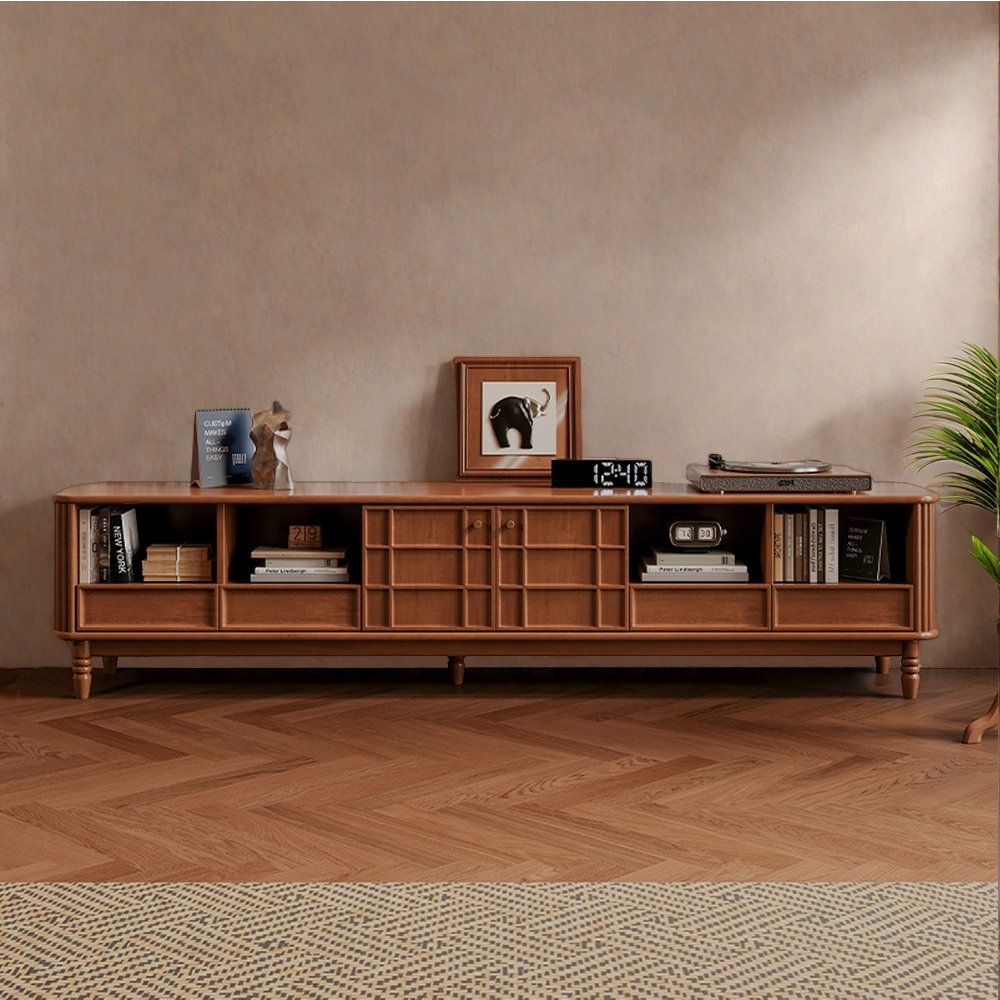Finaewg Medieval style living room TV stand | Wayfair