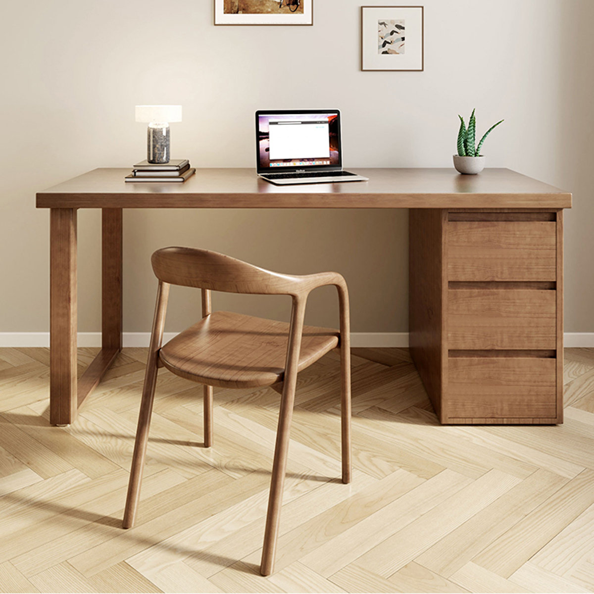 Corrigan Studio 2 Piece Rectangular Desk Office Sets - Wayfair Canada