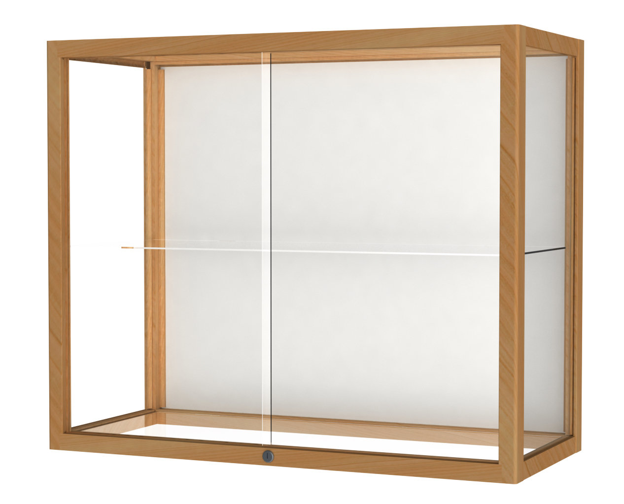 Ghent Heirloom 894 Series Wall Mounted Display Case (Hardwood Finish ...