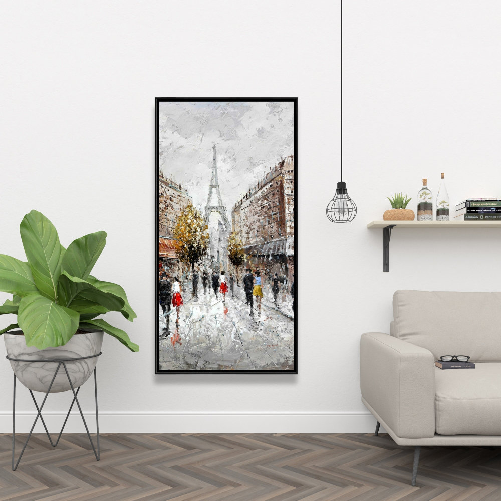 Wildon Home® " Paris Busy Street " on Canvas | Wayfair