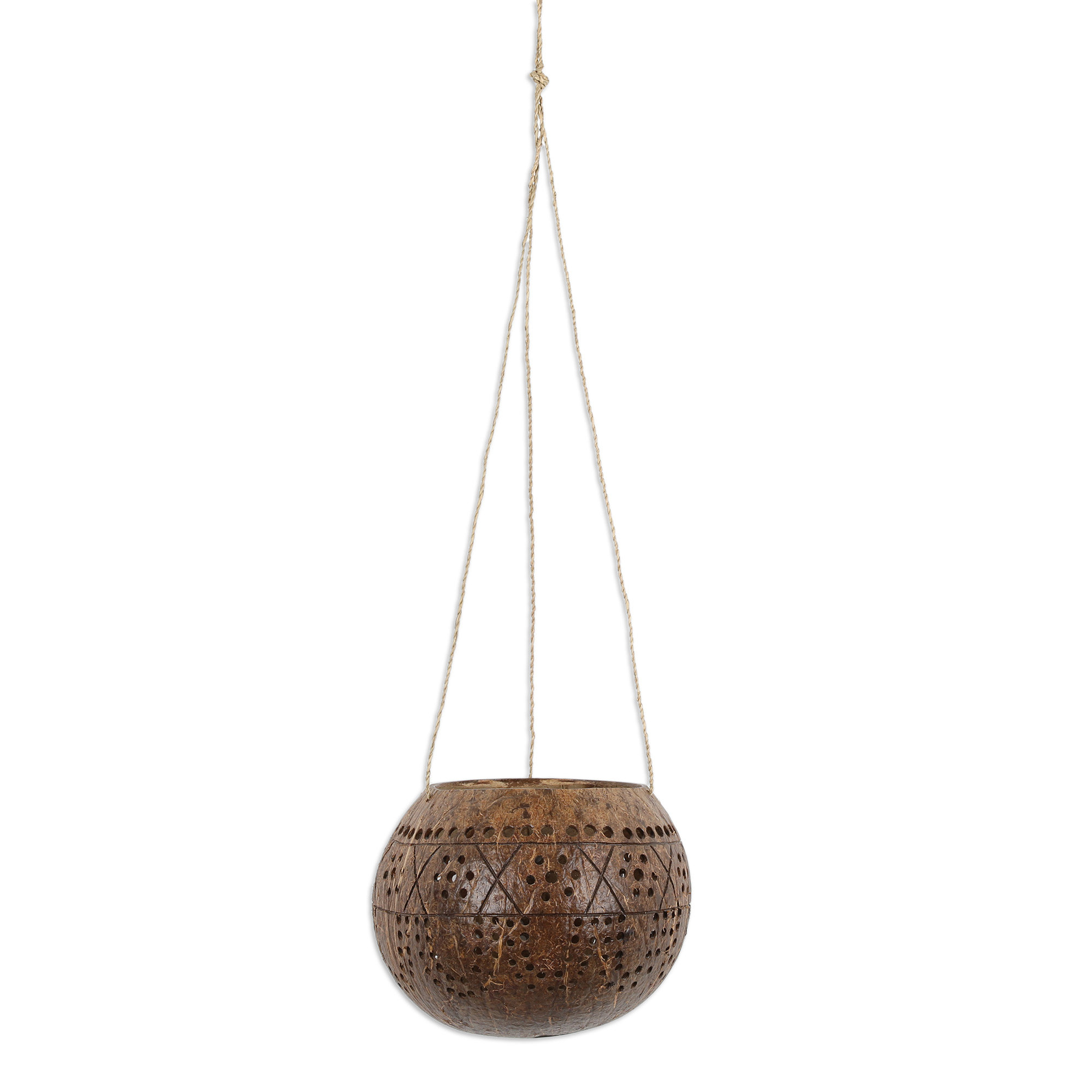 Bay Isle Home™ Handmade Gardening Coconut Shell Hanging Planter ...