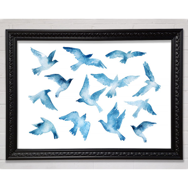 Bright Star Blue Doves - Single Picture Frame Art Prints | Wayfair.co.uk