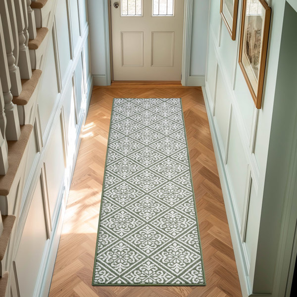 Laura Ashley Austell Machine Woven Synthetic Geometric Area Rug in ...