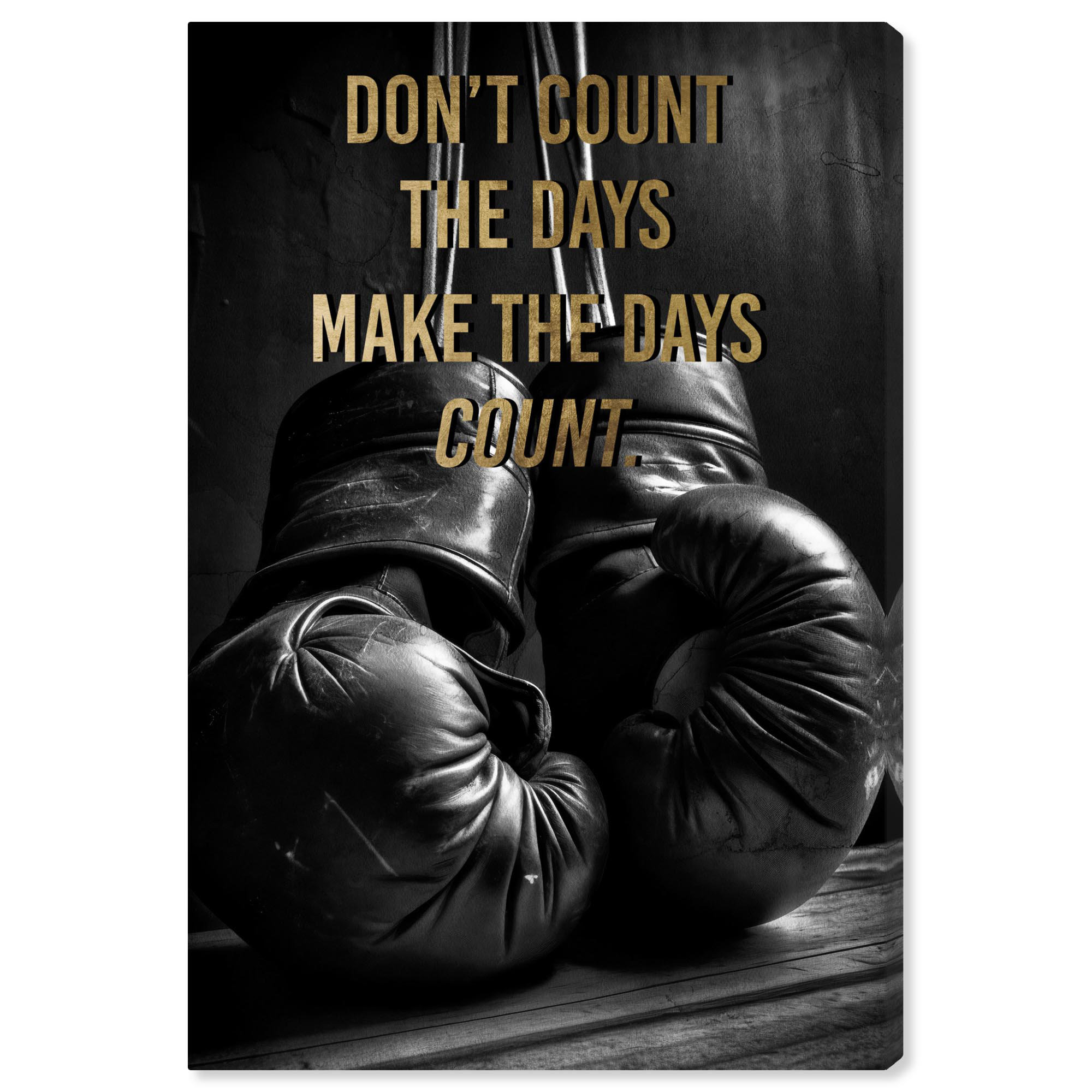Art Remedy Make the Days Count Gloves Canvas Boxing Poster Art by Art ...