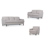 Orren Ellis Witney 3 Piece Leather Living Room Set | Wayfair