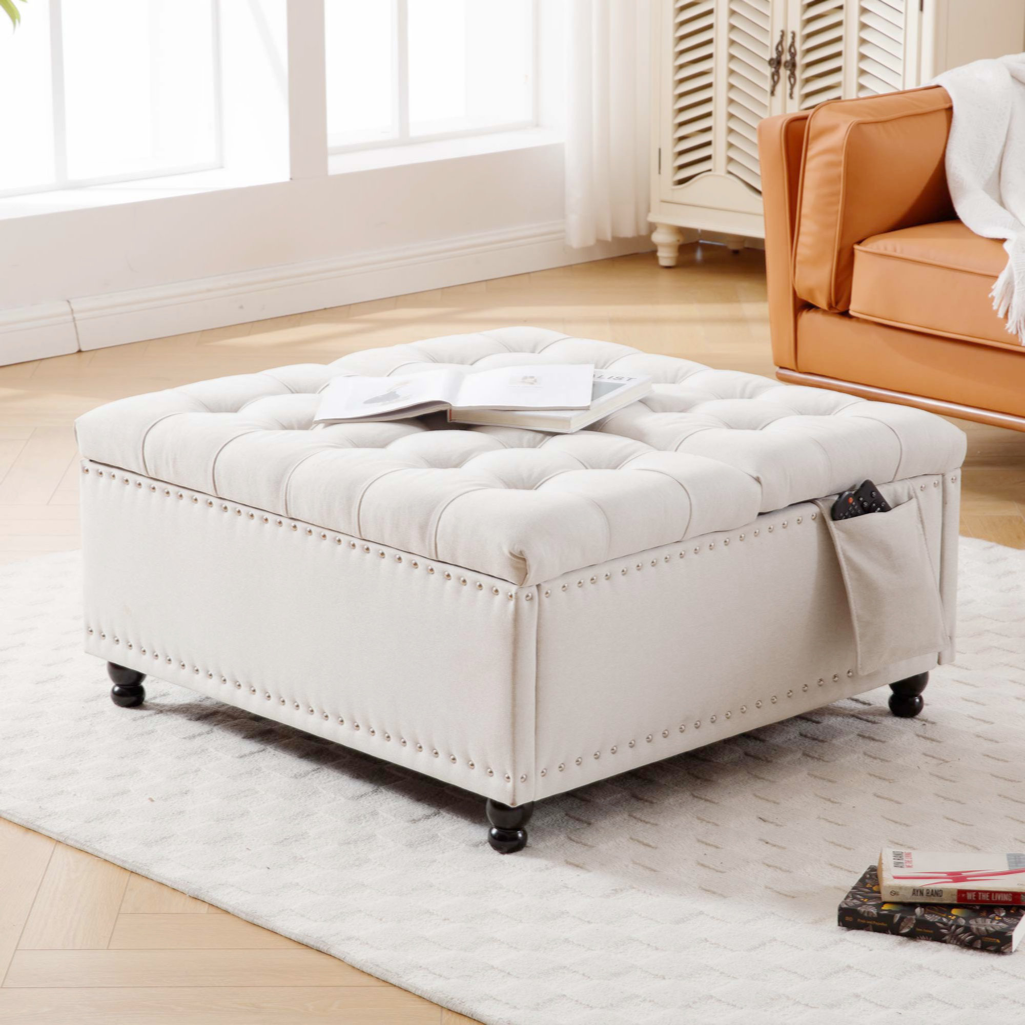Alcott Hill 35 Inch Extra Large Storage Ottoman Coffee Table With Lift ...