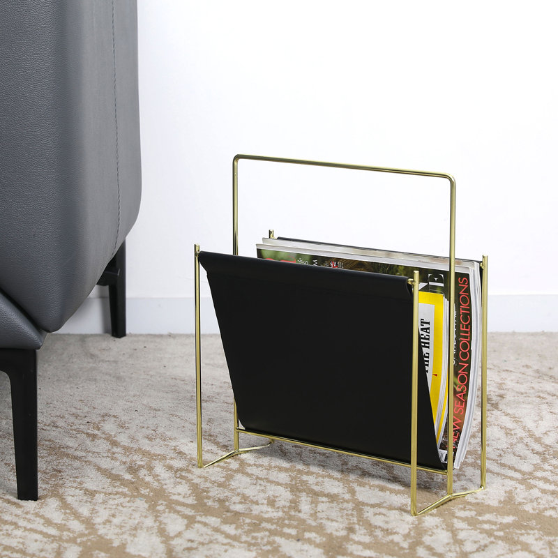 Mercer41 Metal Free Standing Magazine Rack & Reviews | Wayfair