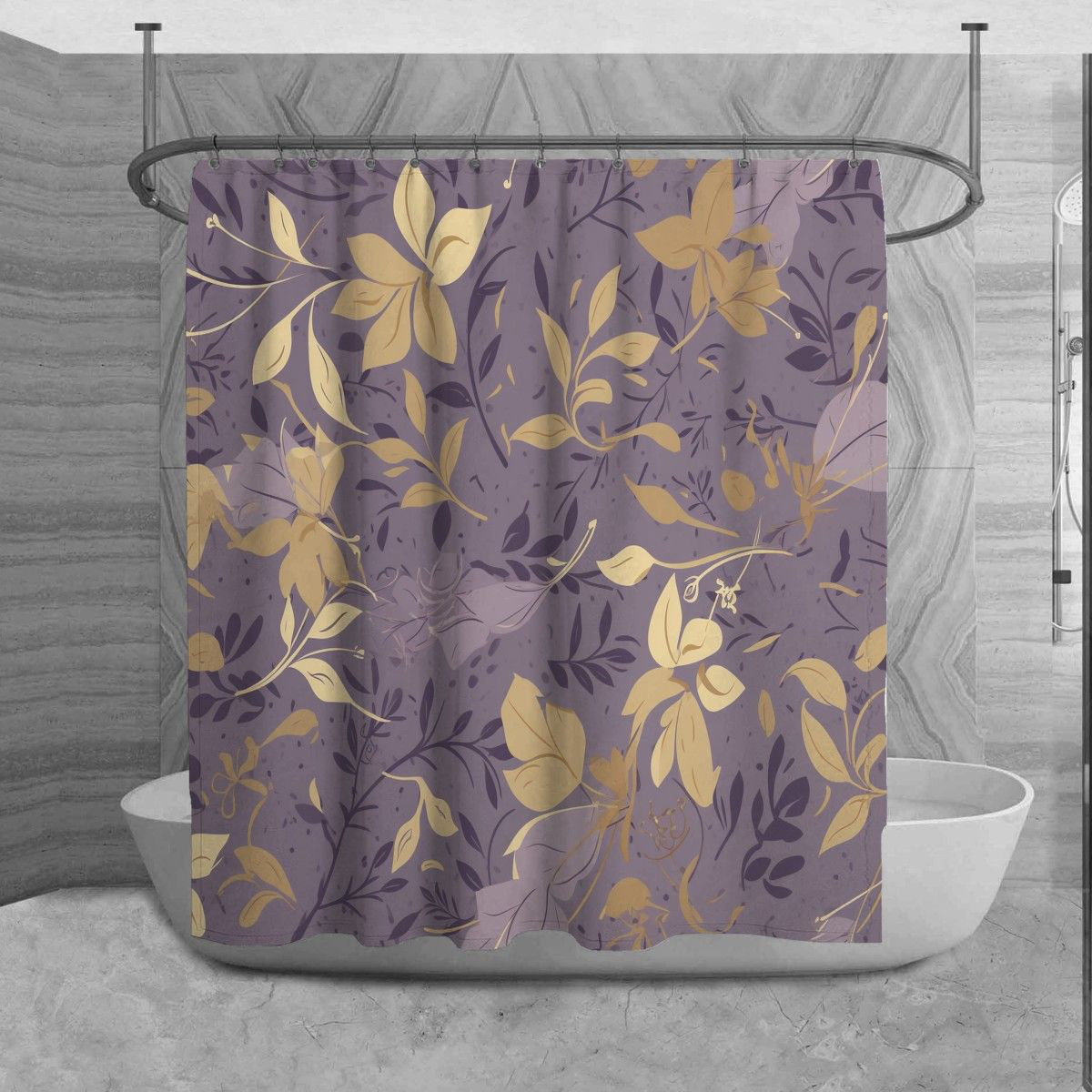 East Urban Home Layota Floral Shower Curtain | Wayfair